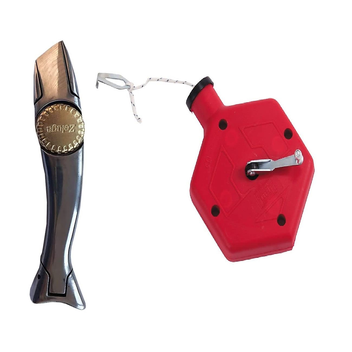 Zeluga 19-301 Safety Vinyl Shark Knife and 100ft. Contractor Chalk Reel Combo Pack