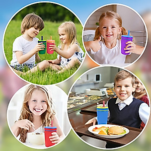 XANGNIER Replacement Straws and Bite Valve Compatible with Zak Designs Kelso 15 oz Tumbler Water Bottle,4 Pcs Reusable Silicone Straws with Cleaning Brush for Zak Designs Kelso 12 oz Cups