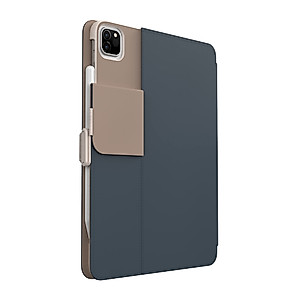 Speck iPad Pro 4th Generation Case - Hard Back Case for Apple iPad Pro 11-inch (2022) - Slim Multi Range Stand, Apple Pencil Holder, Drop Protection, Camera Shield - Balance Folio Almond Milk/Mocha