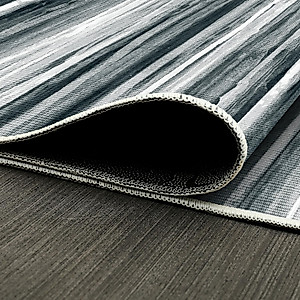 TUOJINRUIDA Abstract Runner Rug Carpet for Hallway with Non Slip PVC Dot Backing 2' x 12' (60 x 360 cm) Anti Skid Laundry Runner Rug Mat for Kitchen Entryway Living Room