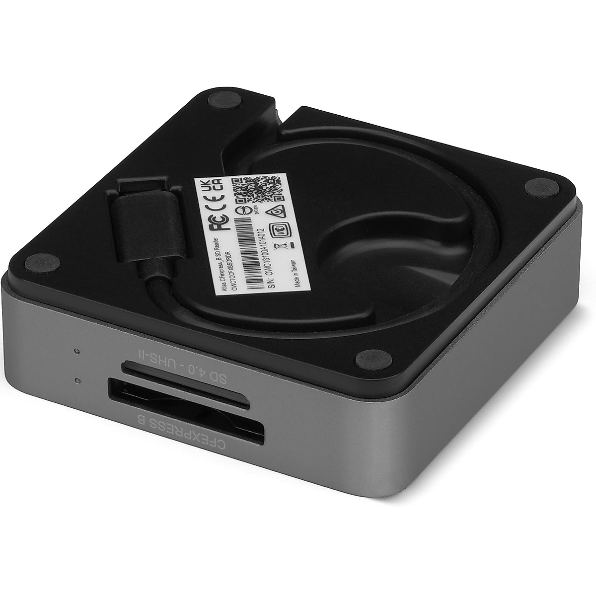 OWC Atlas Dual CFexpress Type B & SDXC UHS-II Card Reader - Bus Powered by USB-C - Compatible with Mac/Windows/iPad/Chrome OS