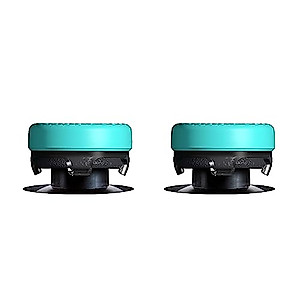 KontrolFreek Lotus for Xbox One and Xbox Series X Controller | Performance Thumbsticks | 2 Mid-Rise Concave | Teal/Clear