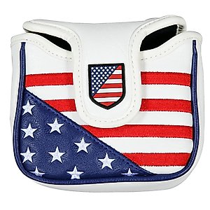 Golf Obsession New USA Large Mallet Putter Headcover with Magnetic Closure for Spider Putter