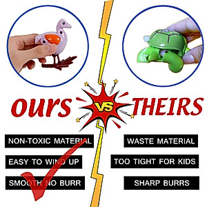 Nunkitoy Wind Up Toy,16 Pack Assorted Clockwork Toy Set(Contents and Color May Vary), Wind Up Animal Party Favors Toy Great Gift for Boys Girls Kids Toddlers