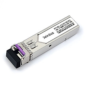 Jeirdus for HPE J9142B and J9143B 1.25G SFP Module BIDI WDM Transceiver 10-20KM Simplex LC 1310/1490nm (1Pair)