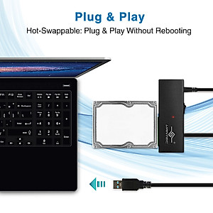 Vantec CB-ST00U3 NexStar USB 3.0 to SATA 6Gbps Optical/Storage Adapter, Black