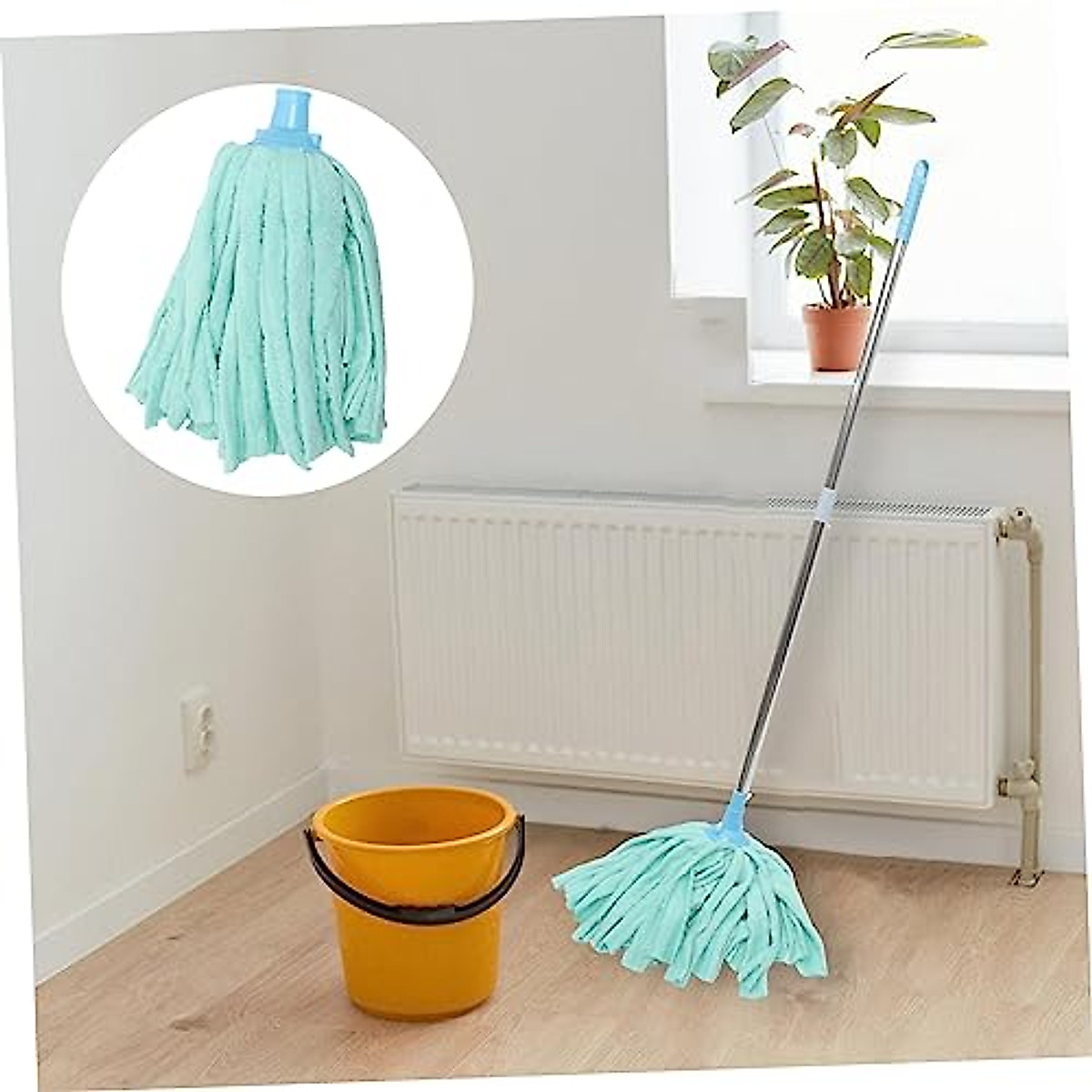 Alipis 4pcs Vintage Mop Head Steam Cleaner Mop Floor Steamer Mop Microfiber Spray Mop Washable Mop Pad Steam Mop Pad Commercial Cut End Cotton Mop Cloth Mop Head Mop Replacement Head Mops