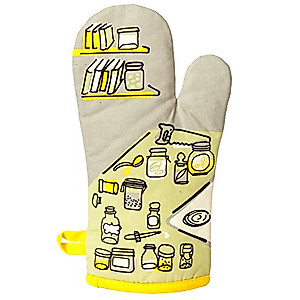 Blue Q Oven Mitt, Droppin' a New Recipe on Your Ass, super-insulated quilting, natural-fitting shape, 100% cotton