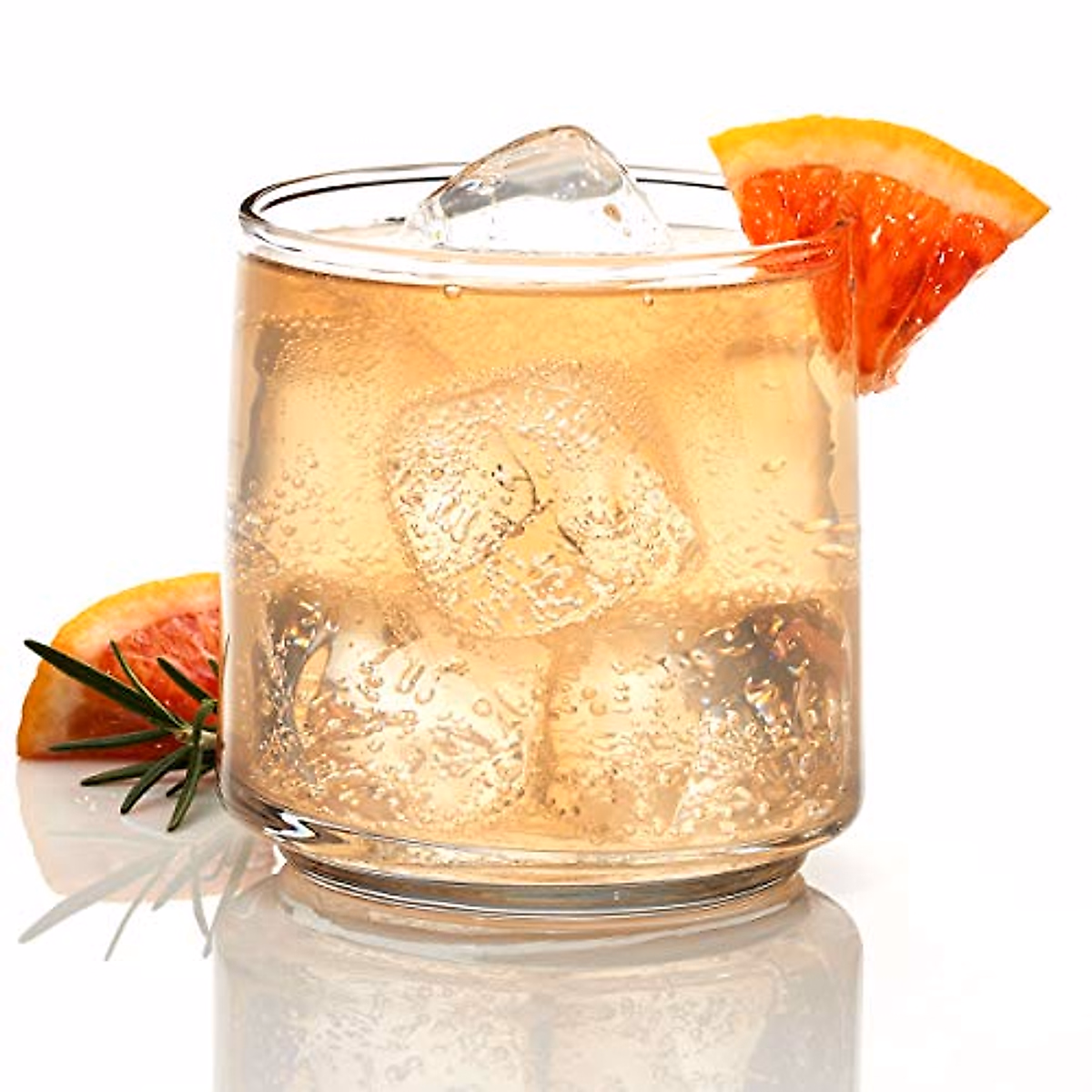 Anchor Hocking Finlandia Drinking Glasses Set, 16 Piece Set (8 Rocks Glasses & 8 Tumbler Glasses)