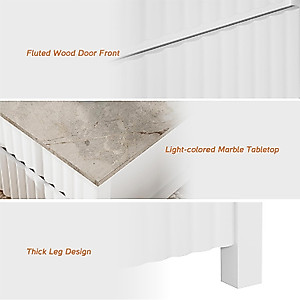 WAMPAT 6 Drawers Nursery Dresser Chest for Bedroom, Baby Dresser Changing Table Wood Closet with Storage Organizer Cabinet with Wide Drawers for Kid's Room Living Room, Nursery,Entryway,White