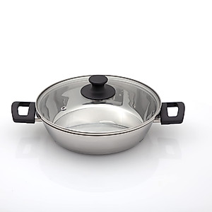 Nuwave 2-quart Pot Stainless Steel, Dishwasher-Safe, Induction-Ready with Premium Tempered Glass Lid