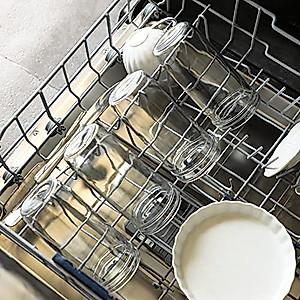 4 Pack Glass Cups Set - 24oz Mason Jar with Bamboo Lids and Glass Straw & 2 Airtight Lids - Cute Boba Drinking Glasses, Reusable Travel Tumbler Bottle for Iced Coffee, Smoothie, Bubble Tea, gift