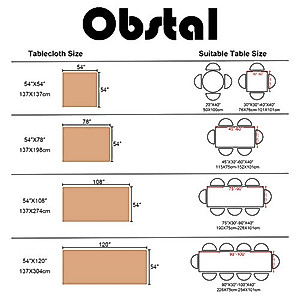 Obstal 100% Waterproof PVC Table Cloth, Oil-Proof Spill-Proof Vinyl Rectangle Tablecloth, Wipeable Table Cover for Outdoor and Indoor Use, 54x54 Inch, Grey Checkered Pattern