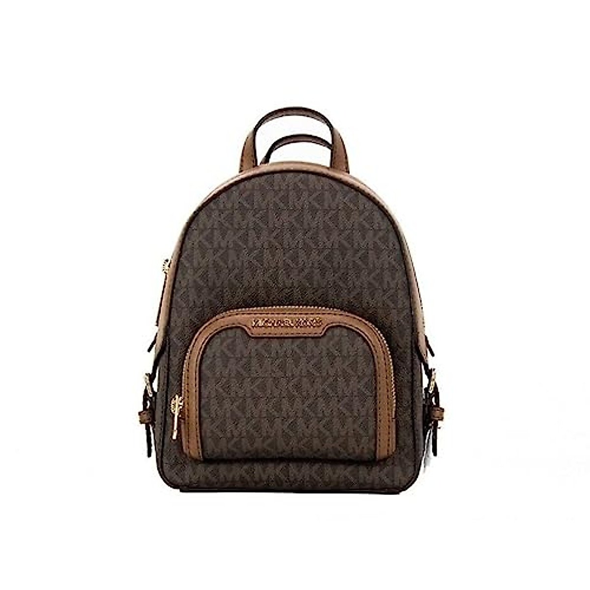 Michael Kors Jaycee XS Mini Convertible Backpack MK Signature Crossbody (Brown)