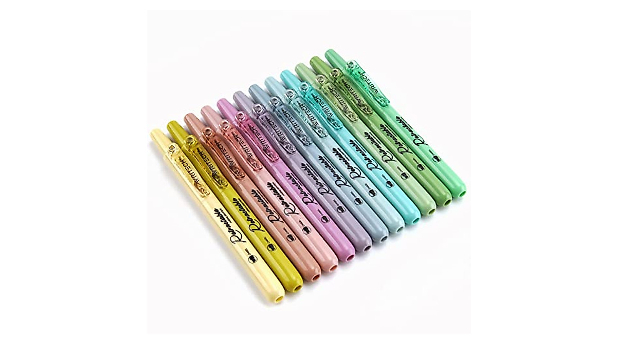 WRITECH Retractable Highlighters - Neutral, No Bleed