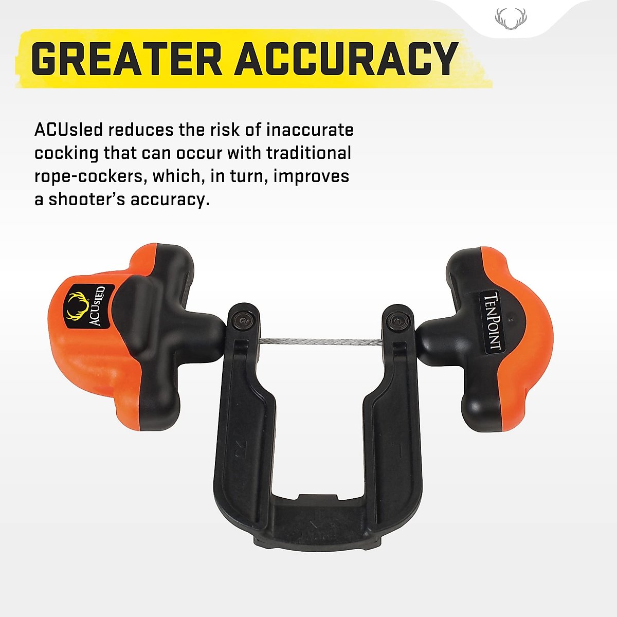 TenPoint ACUsled - Portable, Retractable Crossbow Cocking Device - Reduces Draw Weight by 50% - Not Compatible with Nitro X