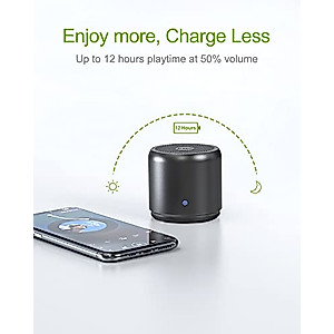 EWA A106Max Loud Bluetooth Speakers Extra Deep Bass, 8W HD Sound Louder Volume Wireless Speaker, Bluetooth 5.0 Wireless for Home, Party, Outdoor, Travel (Black)