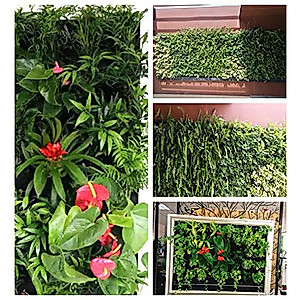 ZOENHOU 2 Pack Total 36 Roomy Pockets Vertical Garden Planter, Wall-Hanging Flower Pot Bags, Felt Wall Mount Balcony Planter Pouch for Herbs, Succulent, Flowers and Vegetables