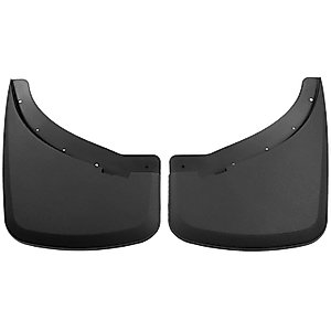 Husky Liners Mud Guards | Dually Rear Mud Guards - Black | 57841 | Fits 2007-2014 Chevrolet Silverado/GMC Sierra 3500 w/ Dual Rear Wheels 2 Pcs