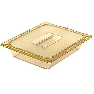 Carlisle FoodService Products 10420B13 StorPlus High Heat Food Pan, 2.5" Deep, Half Size, Amber
