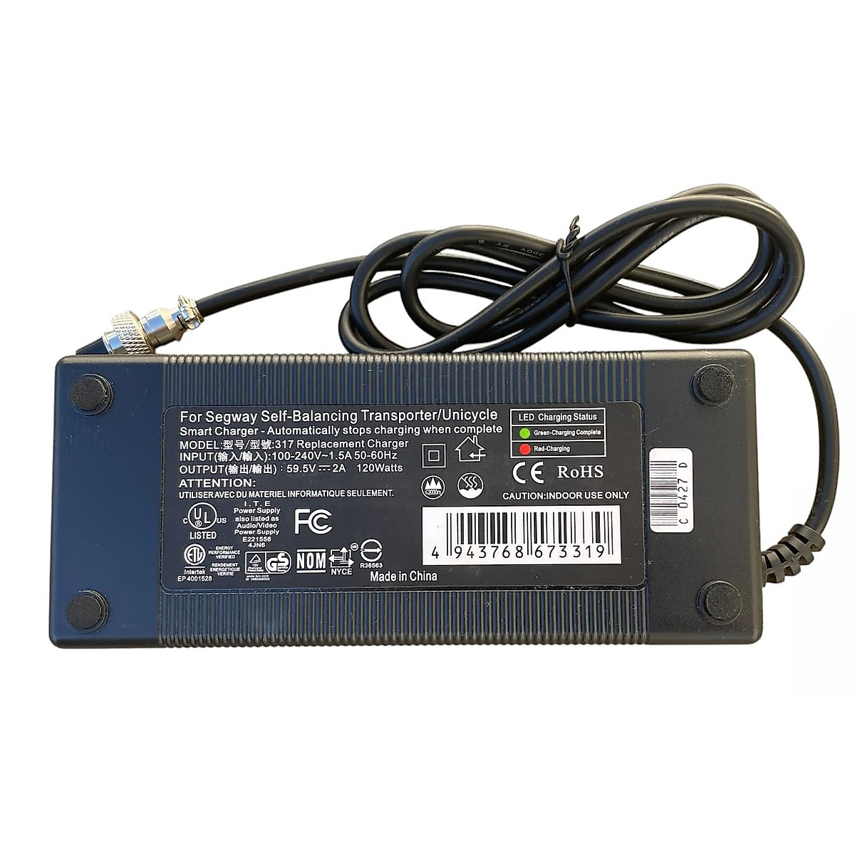 Charger for Segway Ninebot S N3M240 Personal Transporter