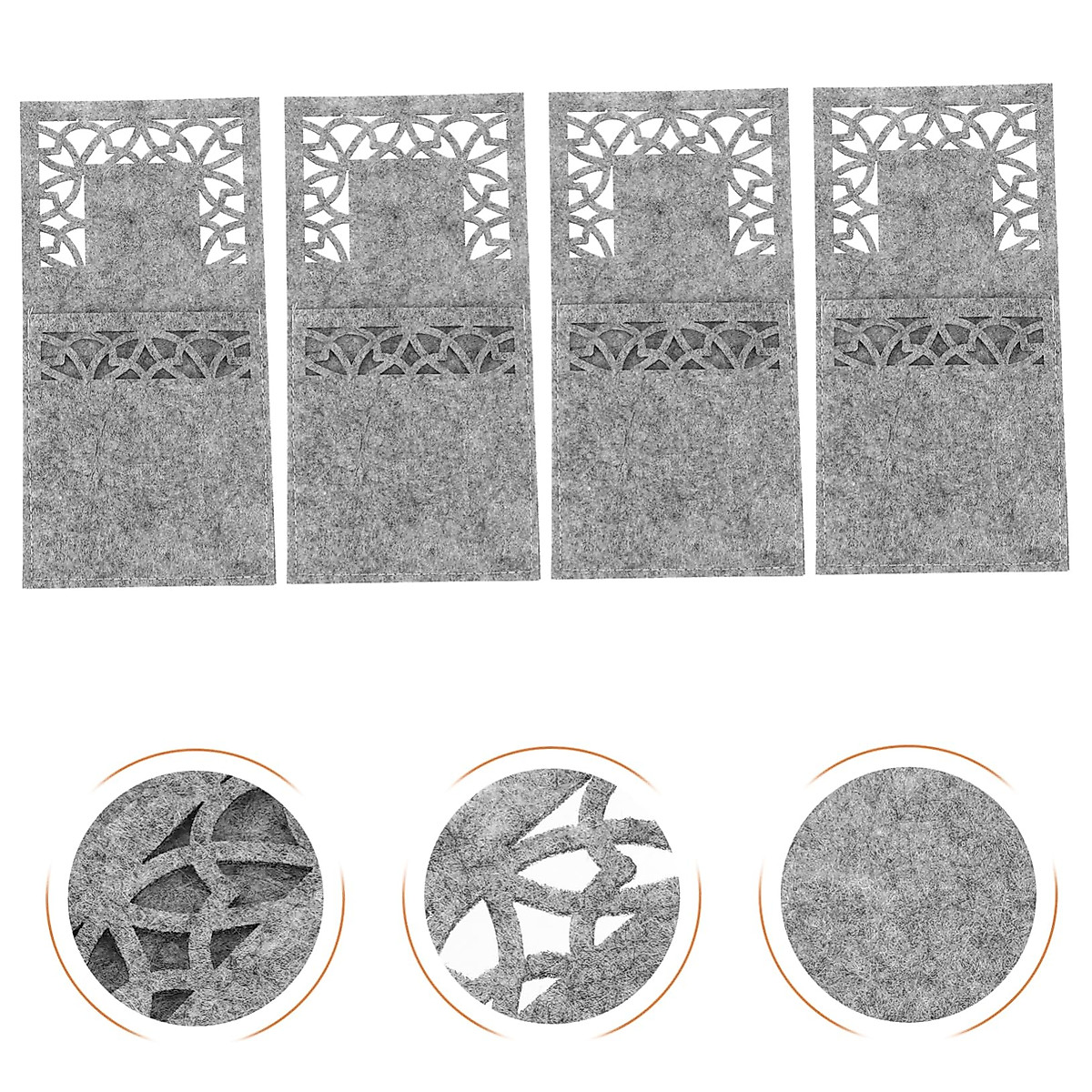 Didiseaon 32 pcs Christmas cutlery bag christmas decorations adornos para mesa de tabletop decor santa cutlery holder christmas tableware pouches xmas cutlery holder rectangle cover