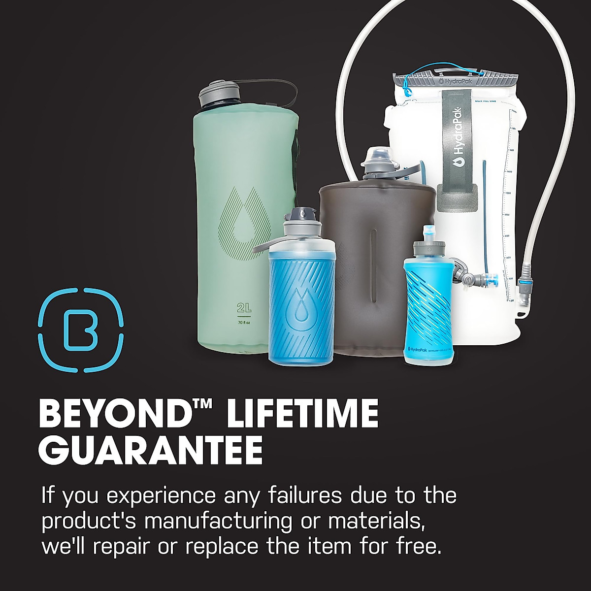 HydraPak Softflask 250ml - Collapsible Trail Running Vest Soft Nutrition Flask Bottle - (250 ml/8 oz)
