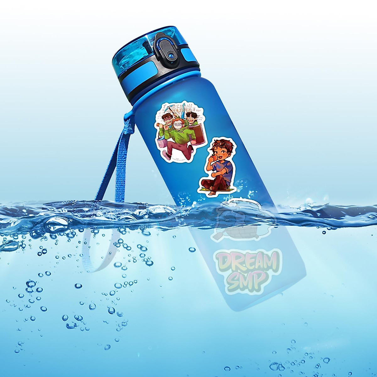 100Pcs Dreams SMP Stickers, Cool Game Dreams SMP Stickers for Kids, Cartoon Game Dreams SMP Decal Gifts, Waterproof Vinyl Stickers for Teen Adult Water Bottle, Laptop, Skateboard