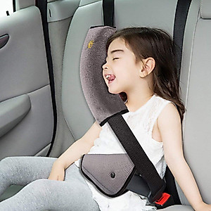 3Pack Seat Belt Pads,Car Seat Belt Covers Adjuster and Pillow Vehicle Protect Shoulder Pad Car Seat Belt Cushion Soft Neck Sleep Pillow for Kids