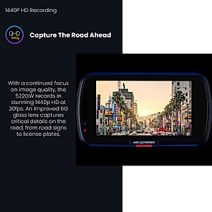 NEXTBASE 522GW Dash Cam Front and Rear Camera Small with App- 1440P/30fps Quad HD with Wi-Fi Bluetooth 10Hz GPS- Built-in Alexa- Night Vision- Parking Mode- 280/360 Degree Dual 6 Lane Wide Recording