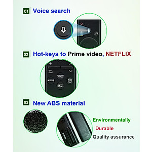 JISOWA Replacement Voice Remote Control Universal for Samsung Smart TV 4k 8K Ultra HD Neo QLED OLED Frame Crystal UHD Series Q60B Q70B Q80B QN85B QN90B QN95B QN800B QN900B S95B 2021-2022-2023 Models