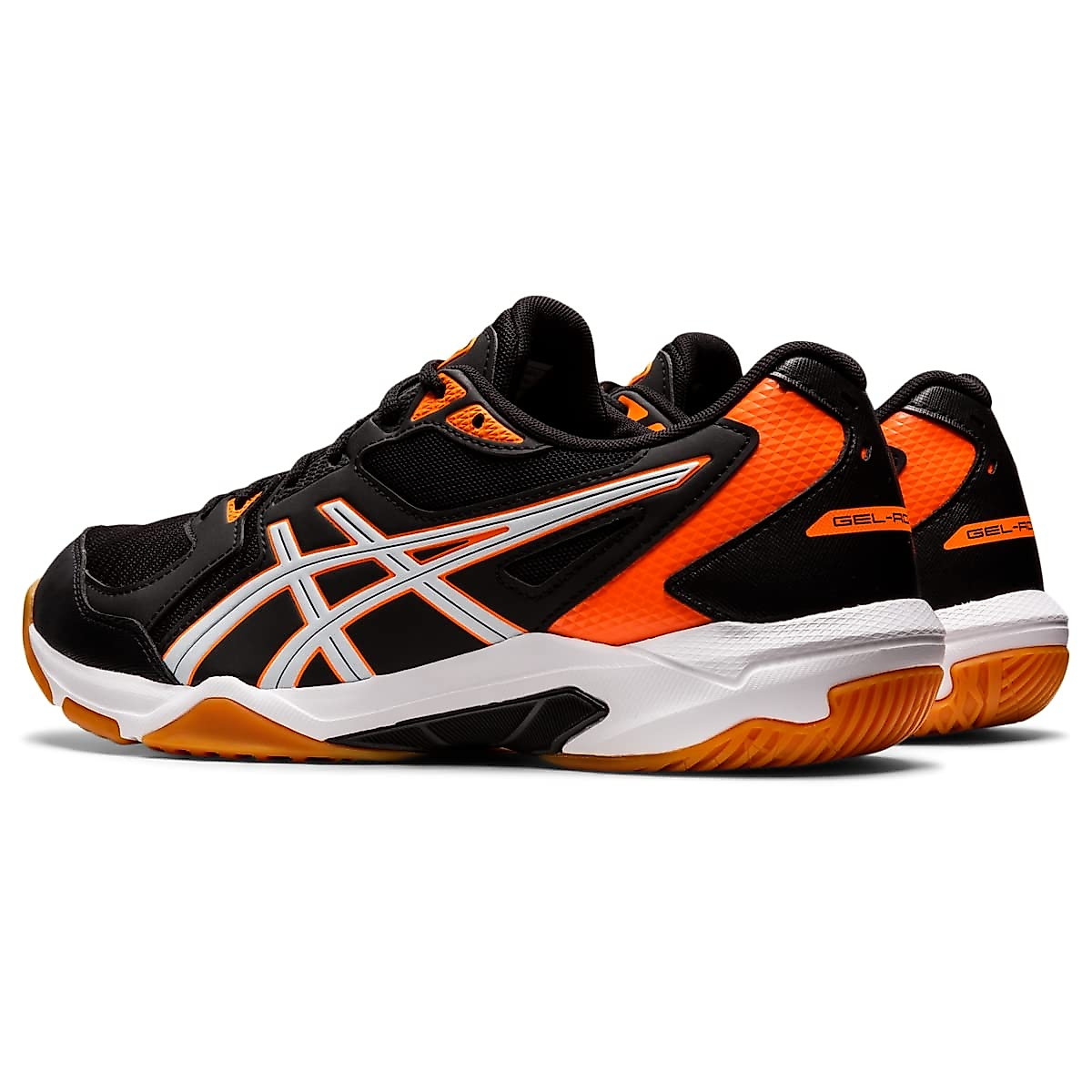 ASICS Men's Gel-Rocket 10 Volleyball Shoes, 7, Black/Shocking Orange