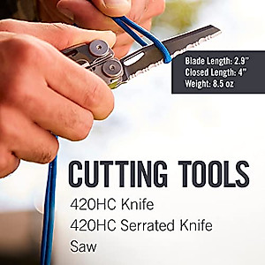 LEATHERMAN, Wave Plus Multitool with Premium Replaceable Wire Cutters, Spring-Action Scissors and Nylon Sheath, Stainless Steel