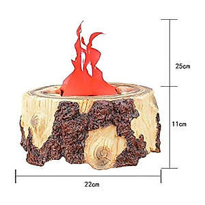 Halloween Lantern Halloween Pumpkin Lantern LED Flame Light, Simulation Bonfire Electronic Flame Lamp Flame Effect Fire Place Ornaments Home Decor For Garden Landscape Halloween Pathway Patio