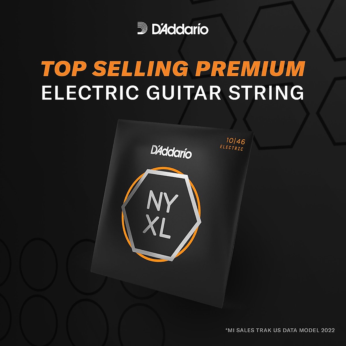 D'Addario Bass Guitar Strings - NYXL Bass Strings - NYXL45100 - Unrivaled Strength, Tuning Stability, Enhanced Response - For 4 String Bass Guitars - 45-100 Regular Light, Long Scale
