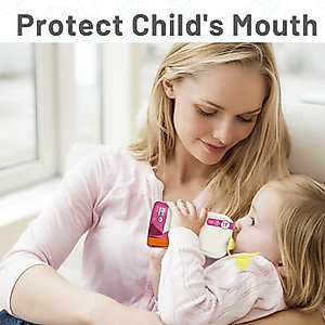 Giichen Soft Sip Food Pouch Topper - BPA Free Silicone Food Pouch Tops for Baby Prevent Spills, Food Grade Toddler Pouch Lids Protects Childs Mouth, 4 Pack Bundle (Blue, Green, Yellow, Orange)