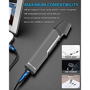 Mens Body Hair Trimmer Hair Cutting Tools Neck, Back, Facial, Beard Hair Trimmer As Seen on Tv Self Haircut Shavers for Men Long Handle Hair Cutting Comb