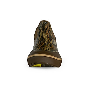 Gator Waders Women's Camp Boots - Durable Slip-Resistant Neoprene Lined Waterproof Ankle Boots, Mossy Oak Bottomland, 8