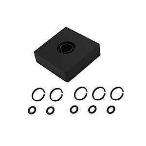 3/8" Impact Retaining Ring Clip with O-Ring, Fits for Milwaukee Cordless Type Impact Wrench, Retainer Ring Anvil Install Tool Included (5 Sets)