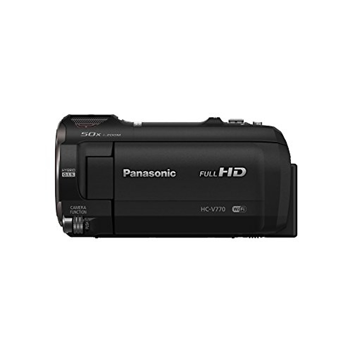 Panasonic Full HD Video Camera Camcorder HC-V770, 20X Optical Zoom, 1/2.3-Inch BSI Sensor, HDR Capture, Wi-Fi Smartphone Multi Scene Video Recording (Black)