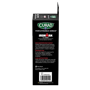 Curad Performance Series Ironman Knee Support, Adjustable with Patella Support Pad, for Tendonitis, Weak, or Injured Knees, Preventative Support for Athletes