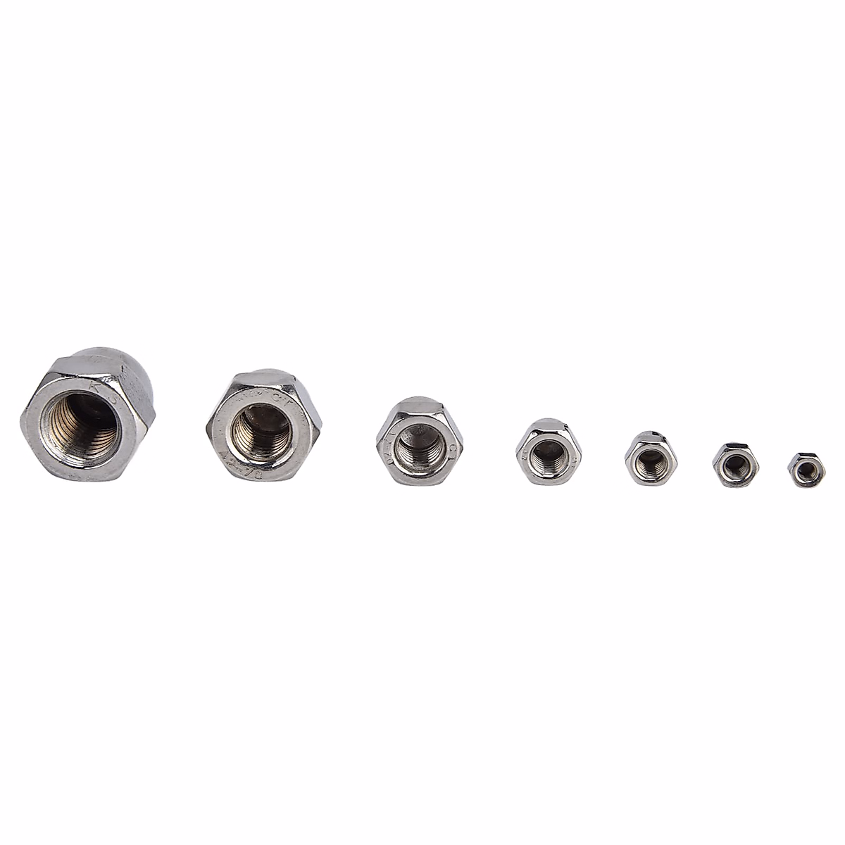 Acorn Cap Nuts, 304 Stainless Steel Acorn Hex Cap Nuts Locknuts for Industrial Machinery