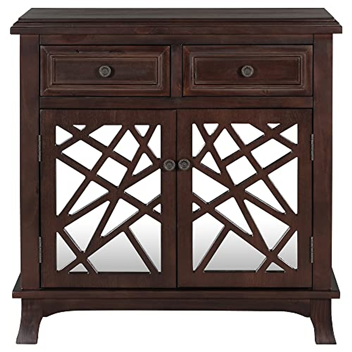 Rhomtree 30.3'' Kitchen Sideboard Buffet with Doors, Drawers and Adjustable Shelf, Storage Cabinet Wood Accent with Durable Wooden Build Large Storage Space Buffet Ample Storage Space (Brown)