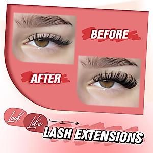 Lash Extension Individual Lashes Wispy Lash Clusters 18mm Cat Eye Cluster Lashes D Curl Eyelash Clusters DIY at Home Faux Mink Eyelash Extensions by ALPHONSE(72Pcs)