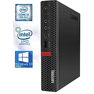 Lenovo ThinkCentre M920Q Tiny Desktop Computer, Intel Core i5-9500 Upto 4.4GHz, 16GB RAM, 128GB M.2 + 500GB HDD, 4K 3-Monitor Support DisplayPort, HDMI, WiFi, Bluetooth - Windows 10 Pro (RENEWED)