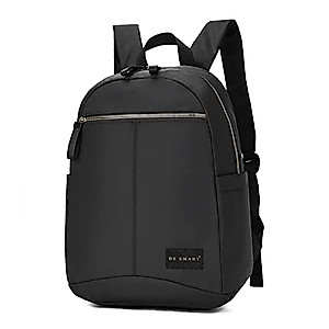 BE SMART Classic Woman Casual Travel Backpack, Stylish Mummy Bag for diaper and baby stuff, Lightweight Business Work Bag for 13.5" Laptop, Suit for Girls,ladies,Student & Mother