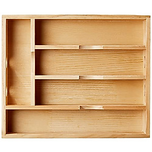 Hampton Forge Natural Wood Caddy Openstock, 1.20 LB, Brown