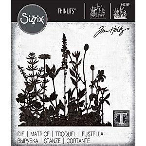 Sizzix Thinlits Die Flower Field by Tim Holtz, 665369, Multicolor
