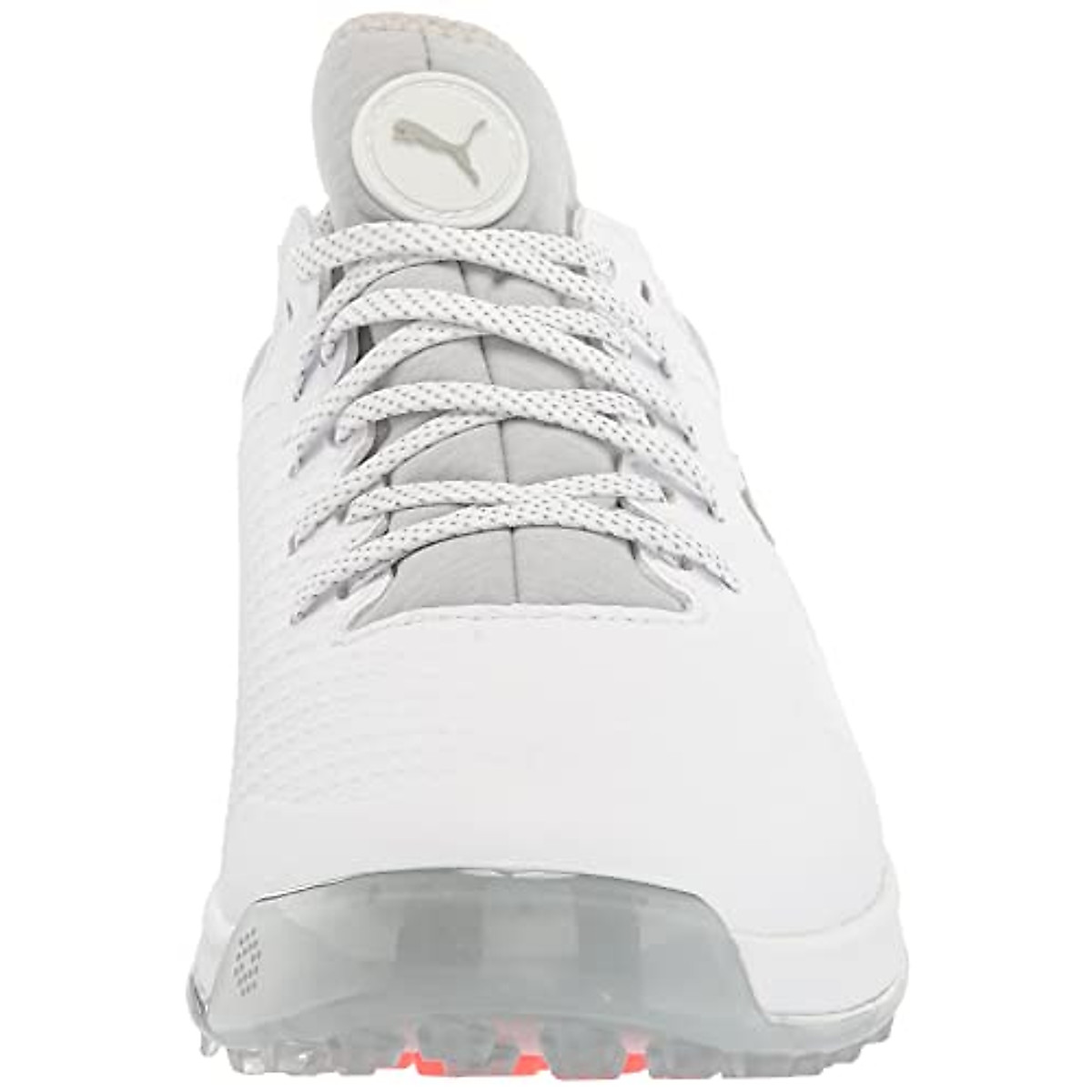 PUMA Men's Proadapt Alphacat Golf Shoe, White/High-Rise, 10.5