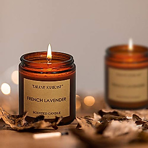 JINZAIYUAN GRACEHOUR Candles for Home Scented，7oz Large Scented Candles for Women & Man, French Lavender Scented Candles,Natural Soy Wax Jar Candle Gifts for Home Decor Birthday，35H Long Lasting
